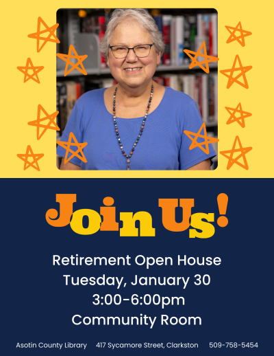 Retirement Open House for Mary Neuman | Asotin County Library
